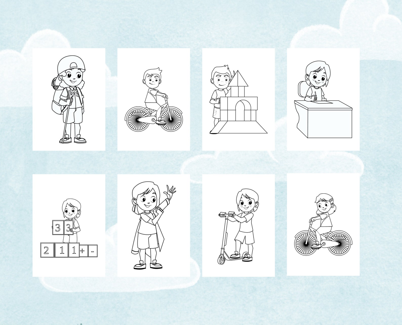 Printable Daily Routine Coloring Pages, Kids Chore Activities - Etsy