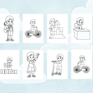 Printable Daily Routine Coloring Pages, Kids Chore Activities - Etsy