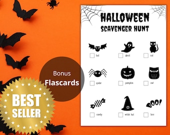 Printable Halloween Scavenger Hunt, Halloween Activity Pack - Etsy