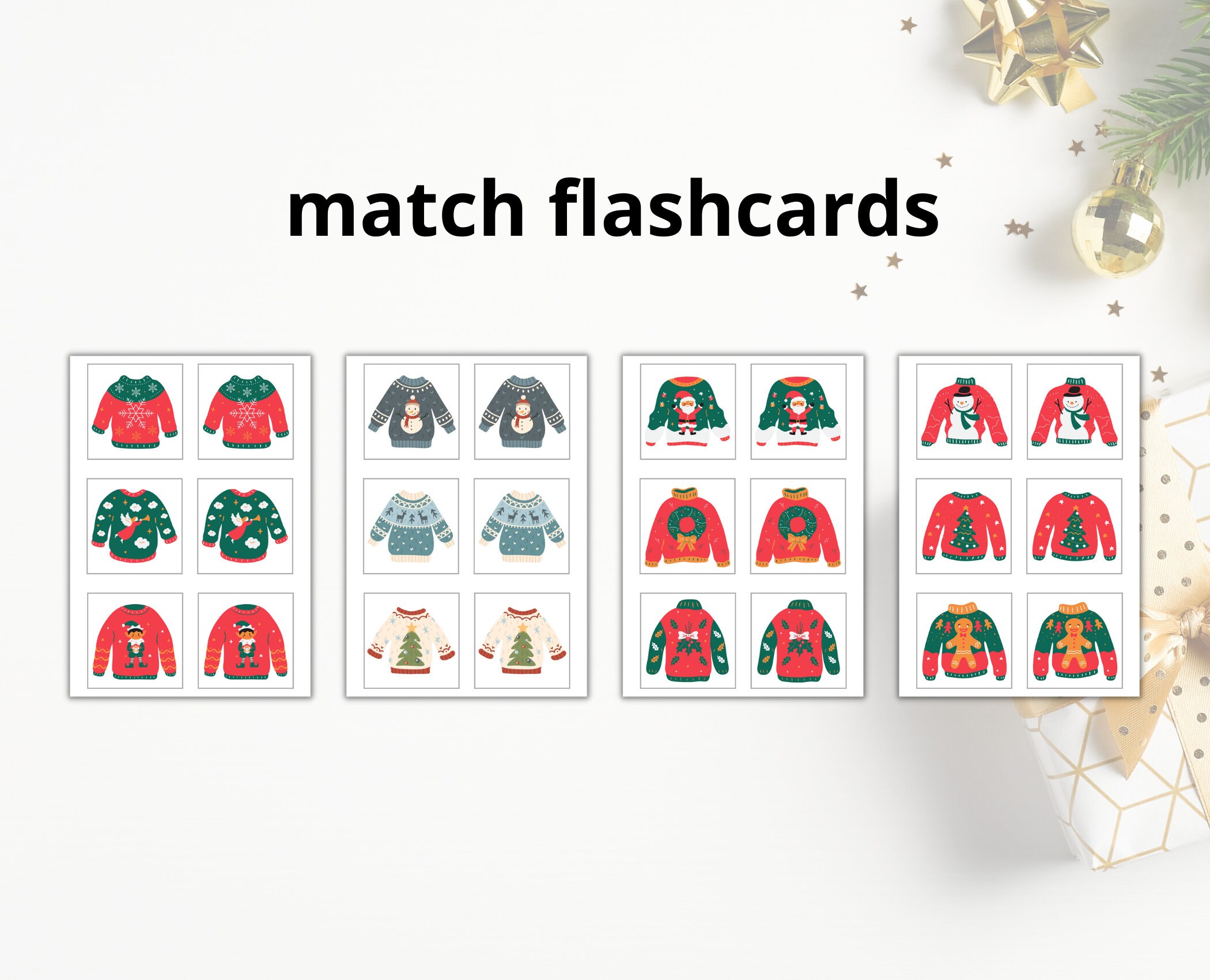 Printable Christmas Jumper Day Kids Activities, Christmas Crafts - Etsy