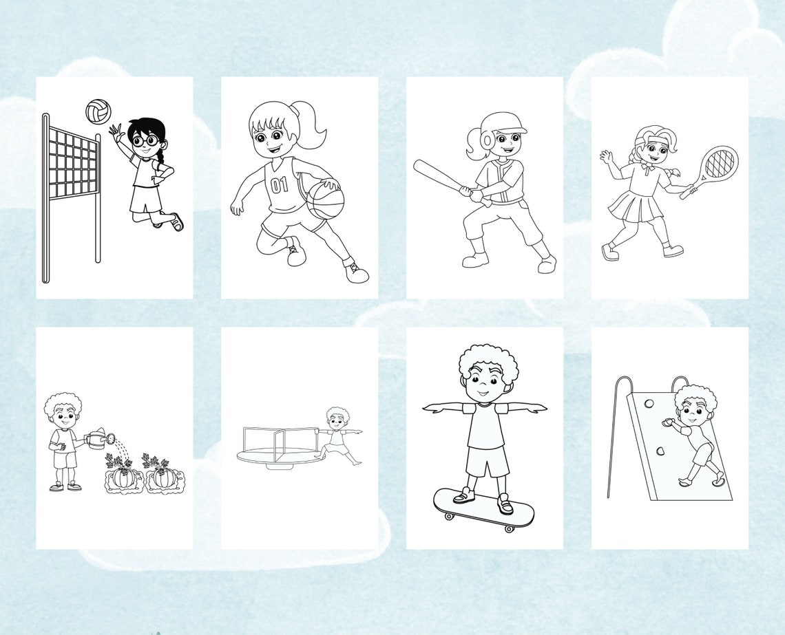 Printable Daily Routine Coloring Pages, Kids Chore Activities - Etsy