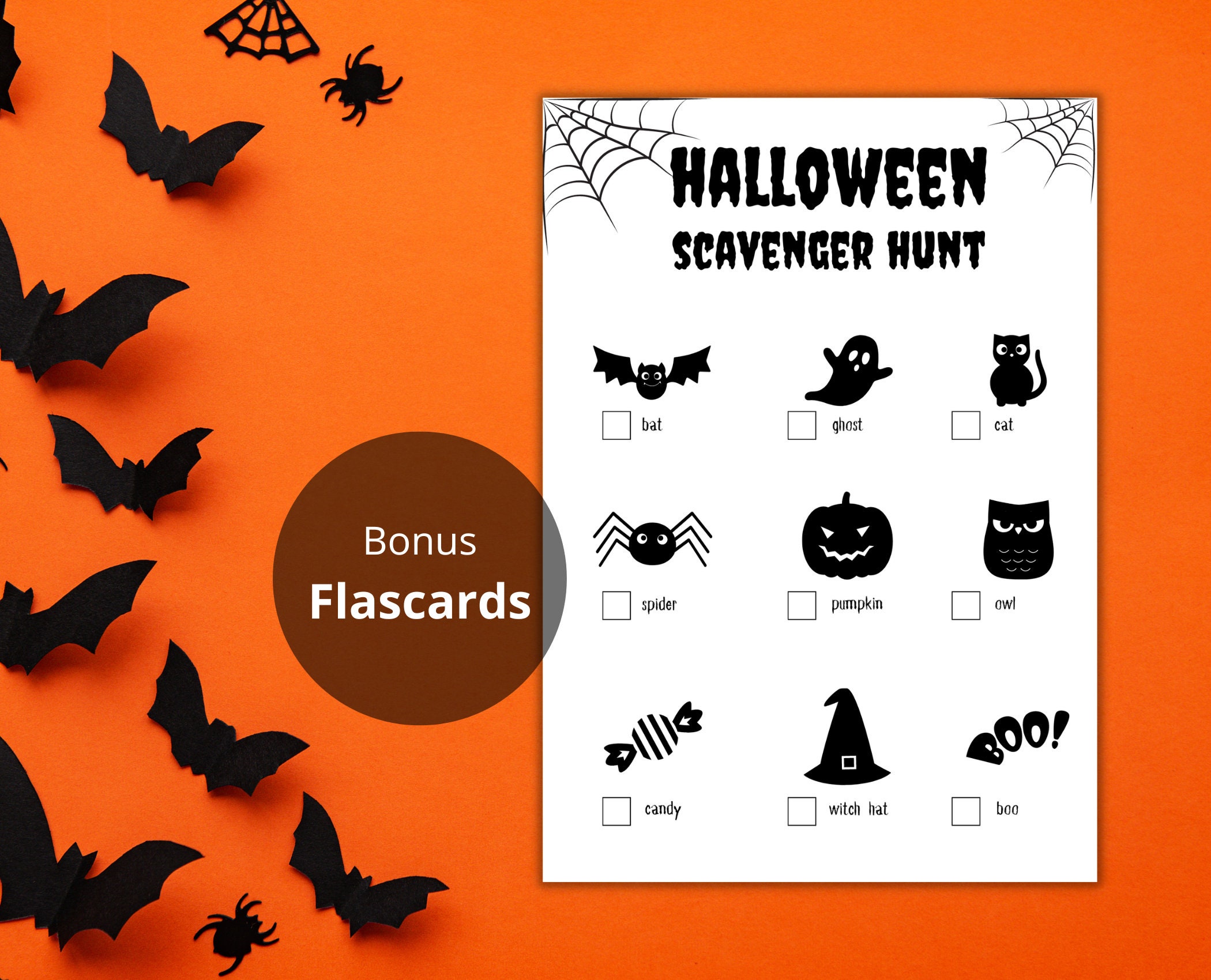 Printable Halloween Scavenger Hunt, Halloween Activity Game Pack - Etsy