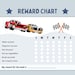 Printable Car Race Reward Chart, Kids Chore Chart - Etsy