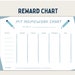 Printable Homework Reward Chart, Daily and Weekly Homework Chart - Etsy