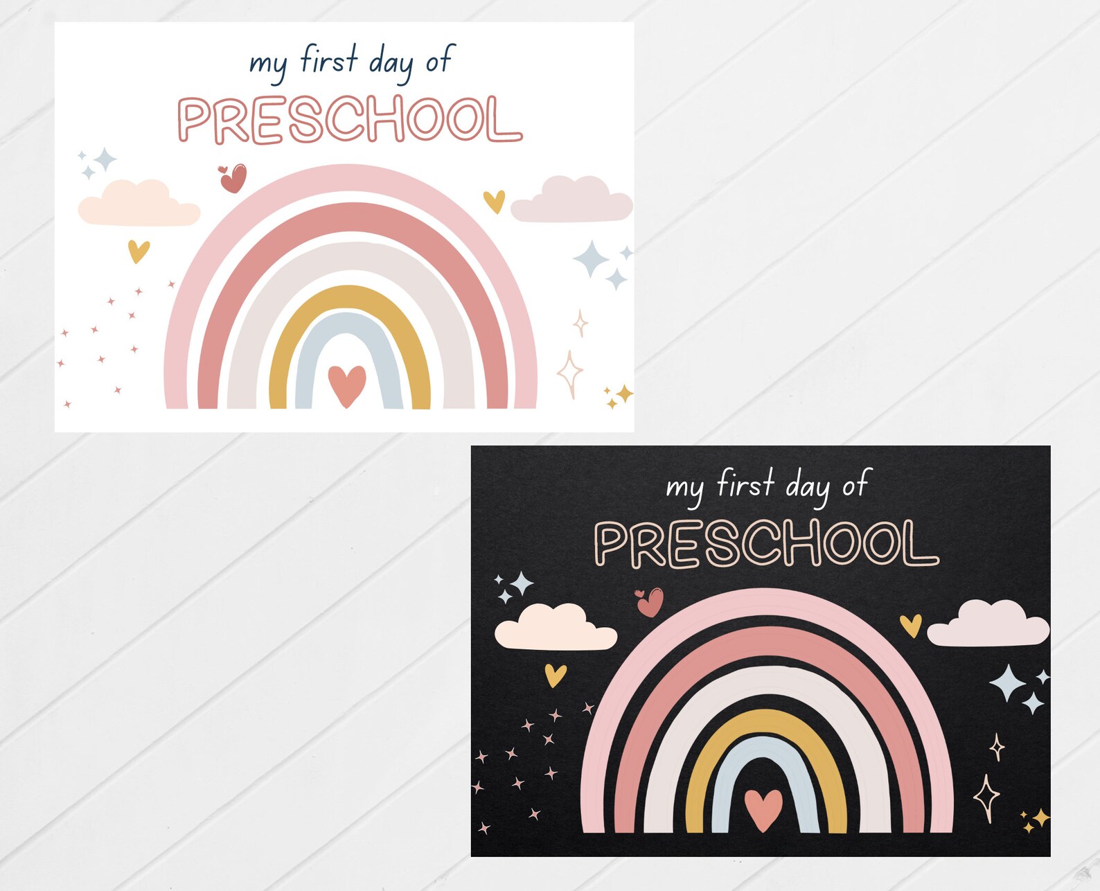 Printable My First Day of Preschool Sign - Etsy