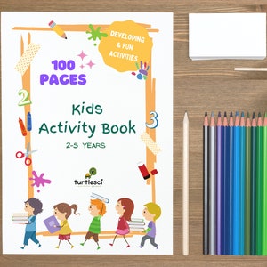Printable Kids Activity Book, 100 Pages Activity Bundle - Etsy