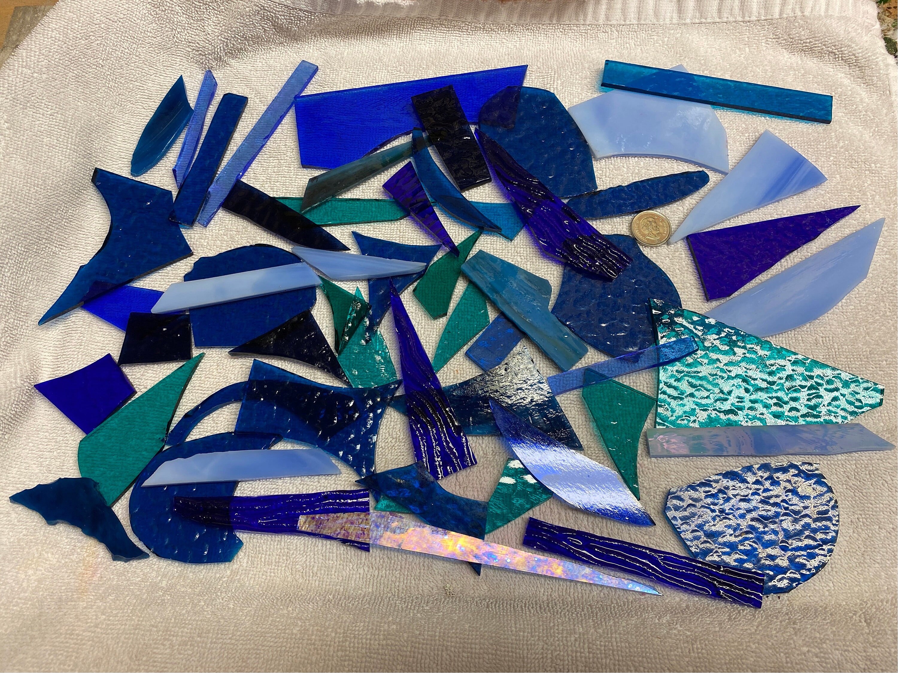 Stained Glass Scrap Pieces 1lb Free Shipping 8 Sets All Different Types And Colour Sets To