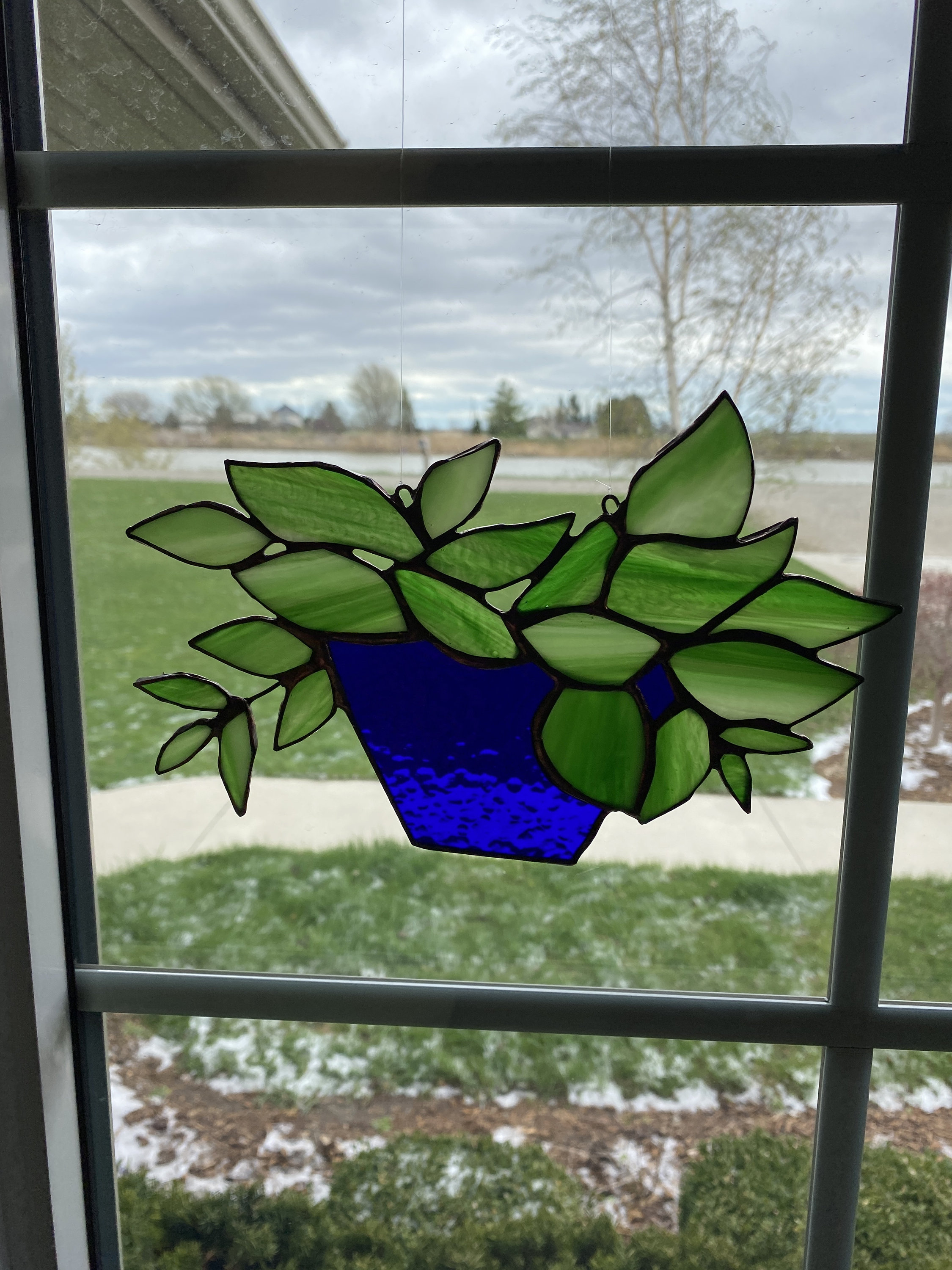Stained Glass Hanging Planter - Various Colour Options to Choose - Etsy