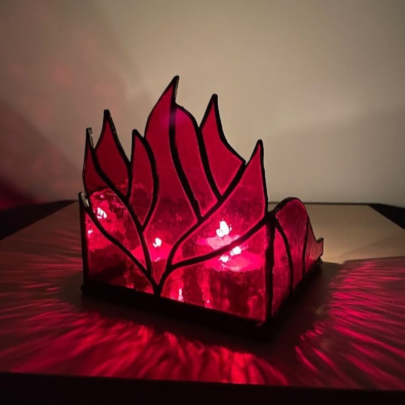Stained Glass Fireplace - Etsy