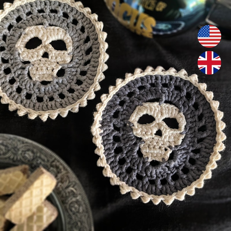 Goth Coasters Crochet - Etsy