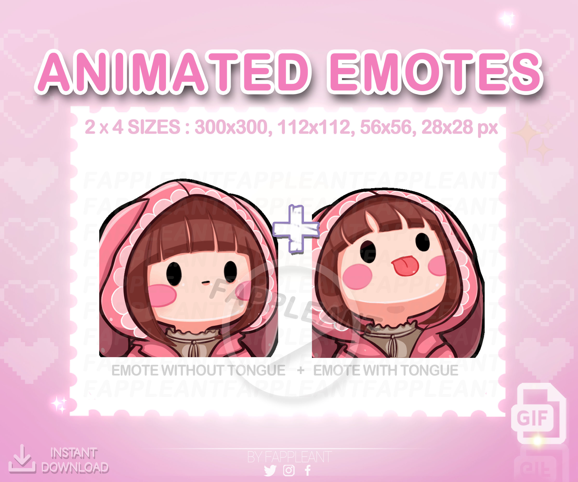 DBD Animated Nod Emote Feng Min Pink Bunny Nodders Emotes Dbd Emoji ...
