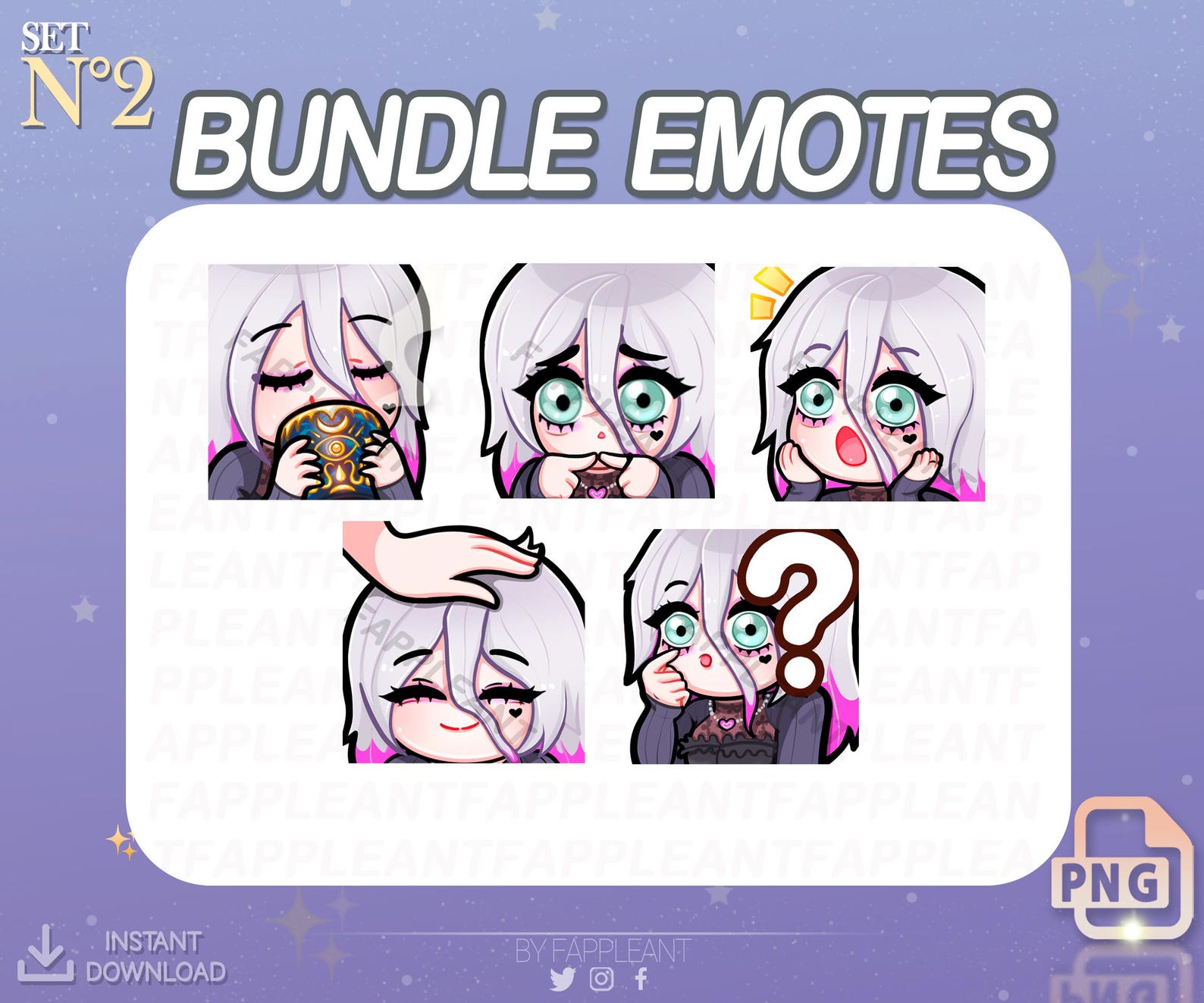 DBD Sable Ward Bundle Emotes, Pack of 5 Statics Emojis Set Emotes Dbd ...