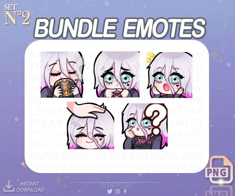 DBD Sable Ward Bundle Emotes, Pack of 5 Statics Emojis Set Emotes Dbd ...
