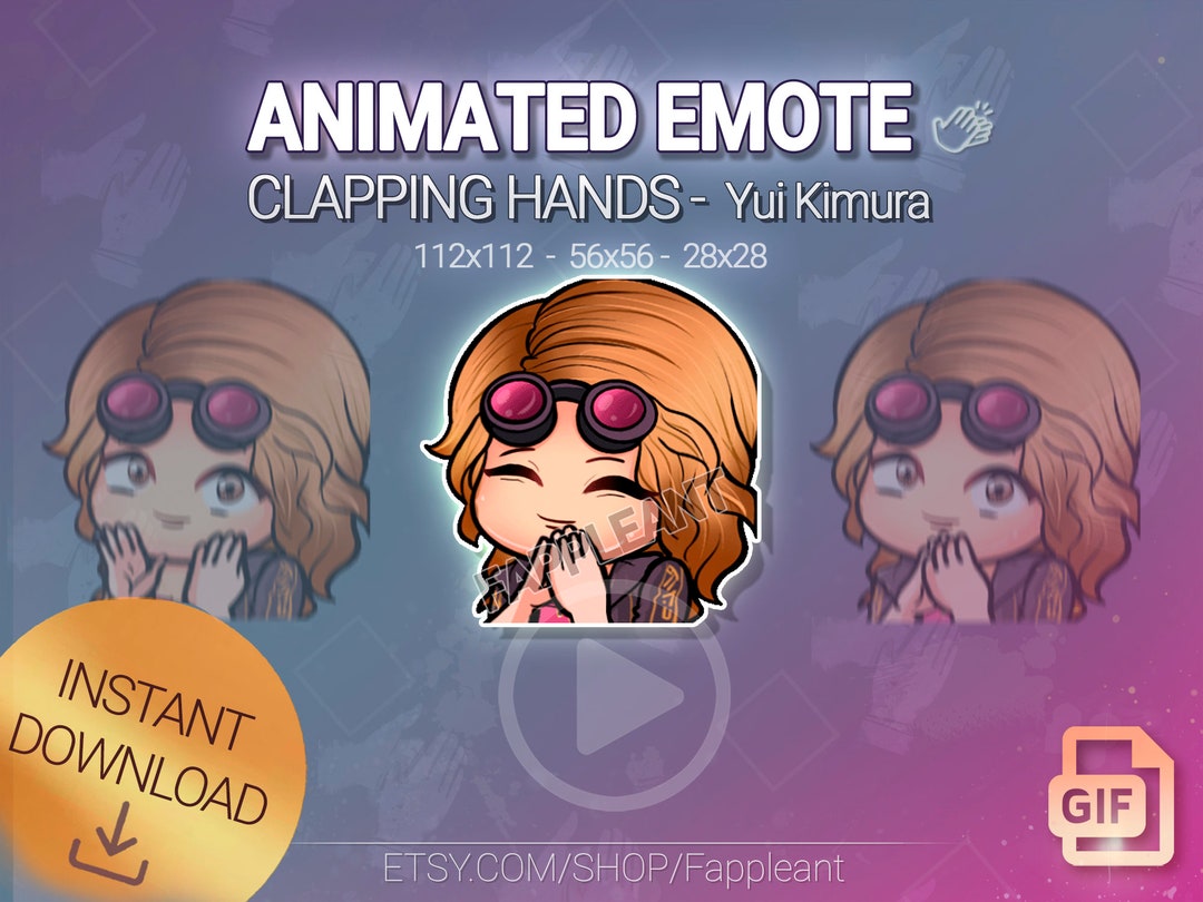 Animated Yui Kimura Emote Clapping Hands Dbd Survivor Etsy