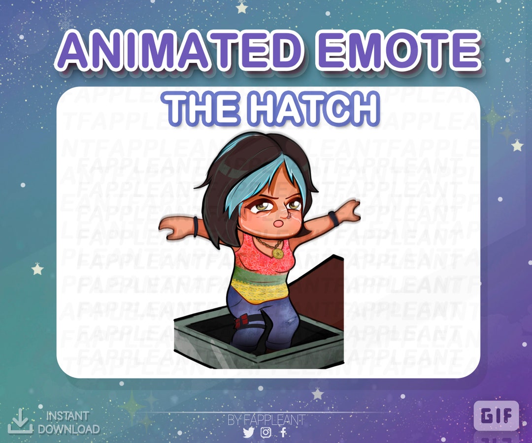ANIMATED Emote Haddie Kaur Hatch Escape Emotes DBD Emoji Discord ...
