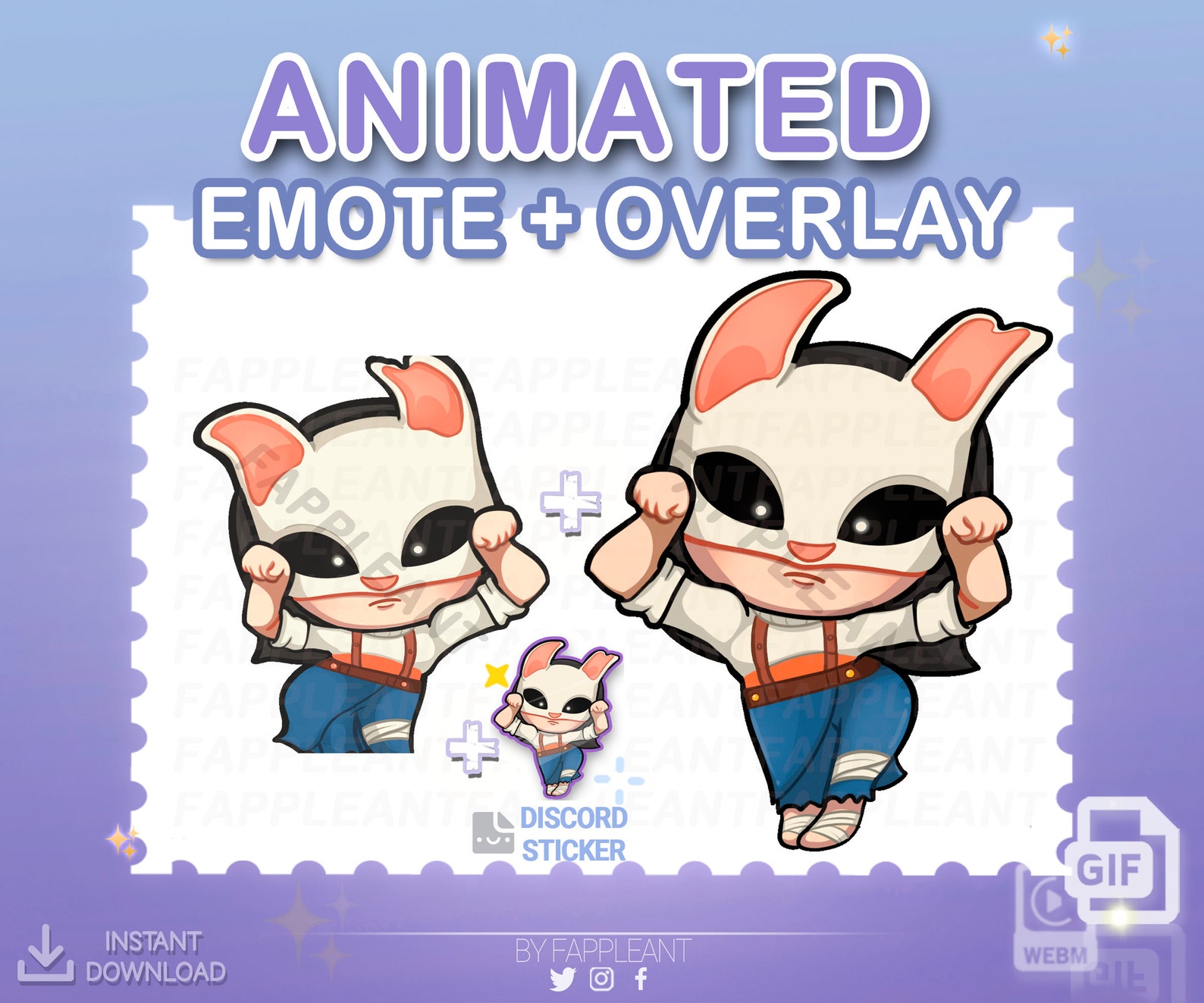 DBD Huntress Dancing Emote: Animated Twitch Overlay & Discord Sticker ...