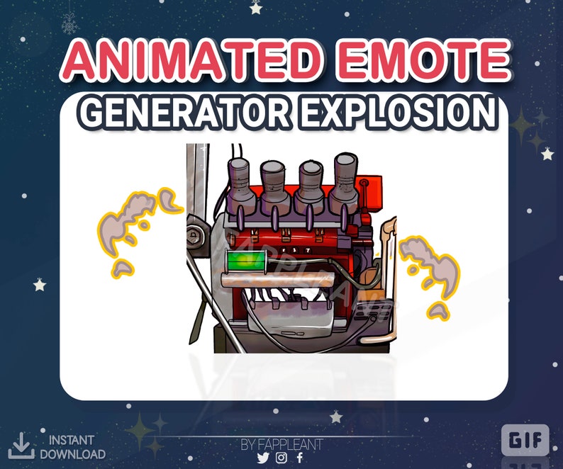 DBD ANIMATED Generator Explosion Emote, Failing a Skill Check Gif, Dead ...