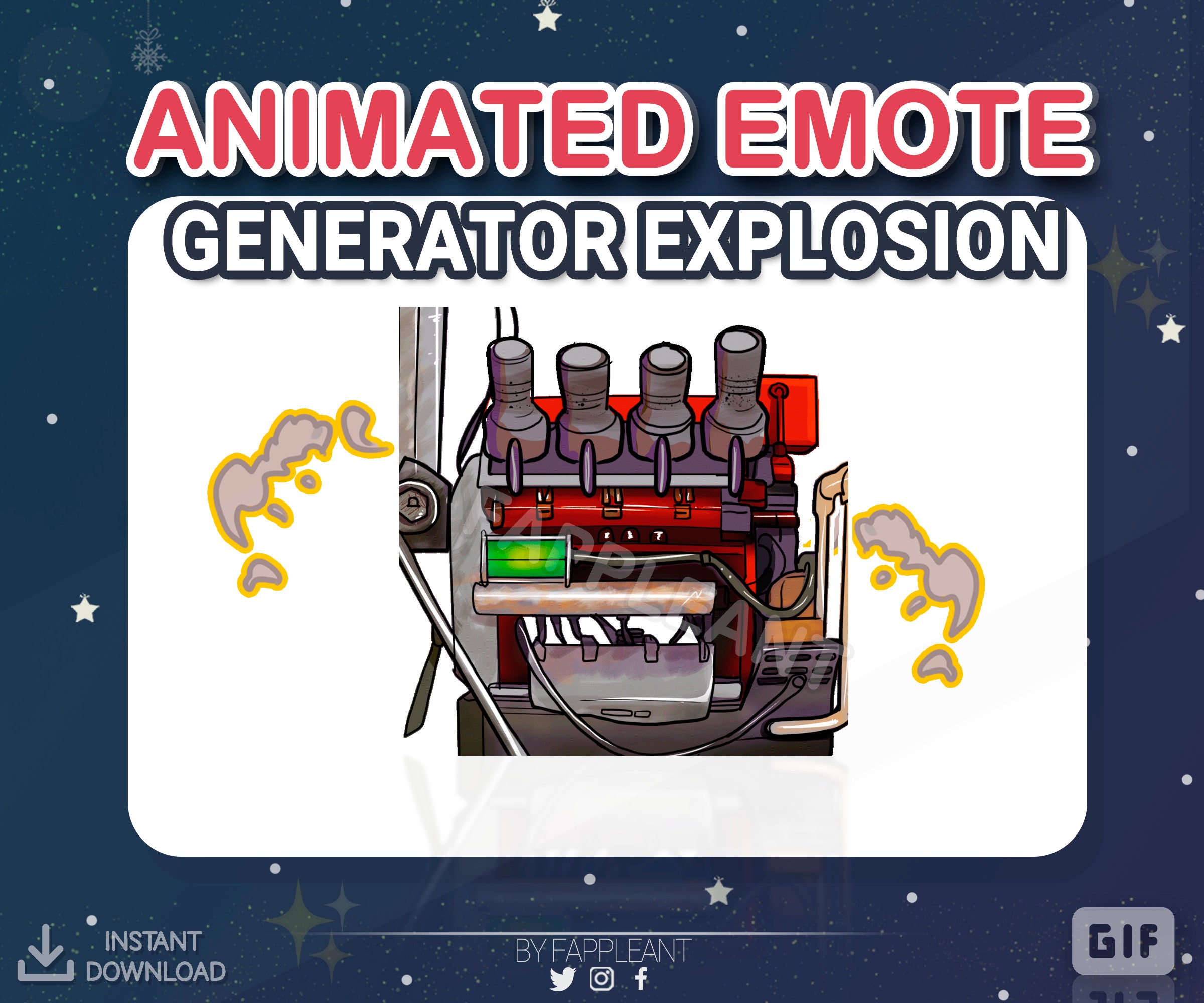 DBD ANIMATED Generator Explosion Emote, Failing a Skill Check Gif, Dead ...