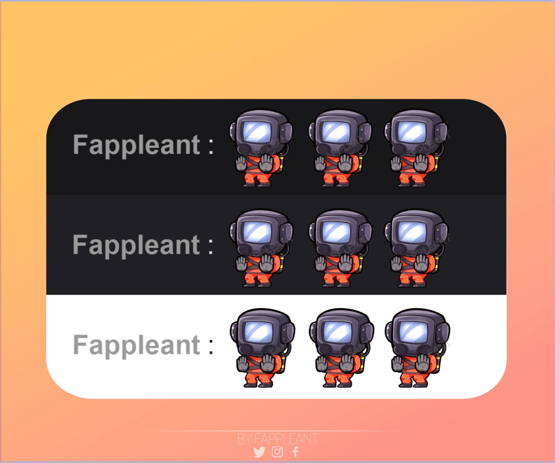 Lethal Company Animated Emote Overlay, Alert Party Dance Emote Twitch ...