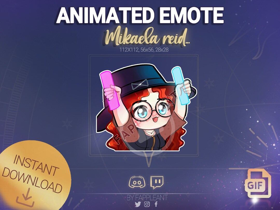 ANIMATED Rave Emote Mikaela , Dbd Survivor Mikaela Glow Sticks Gif for ...