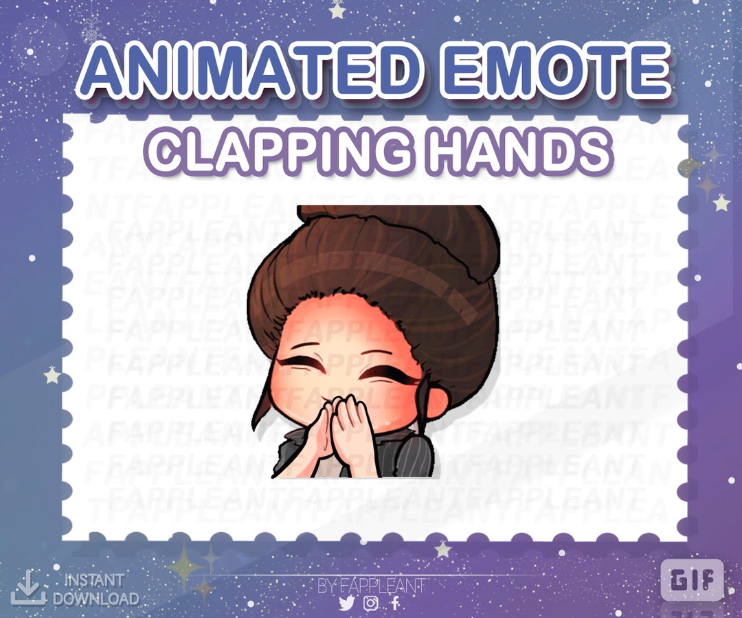 Animated Jane Romero Clapping Hands Emote | Survivor Clap Emoji ...
