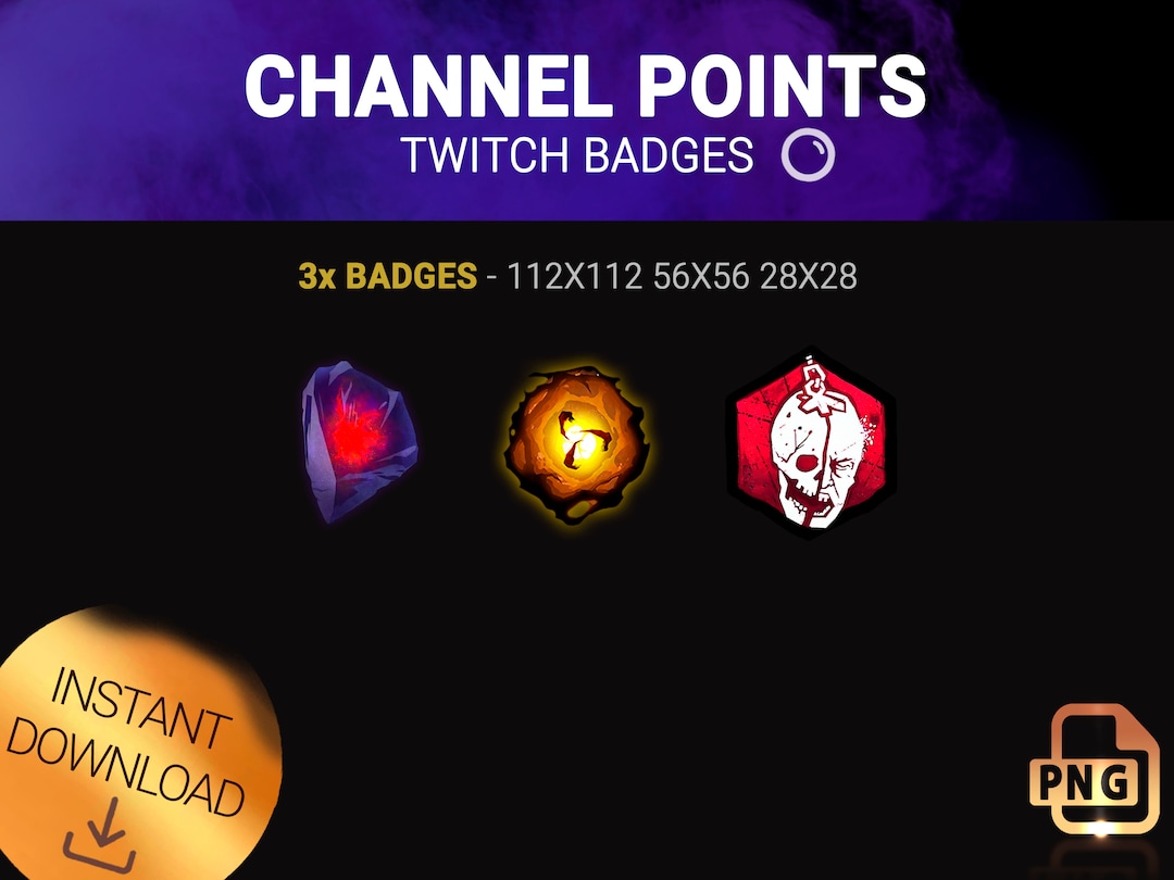 DBD Twitch Badges: Channel Point Icons (digital Download) - Etsy