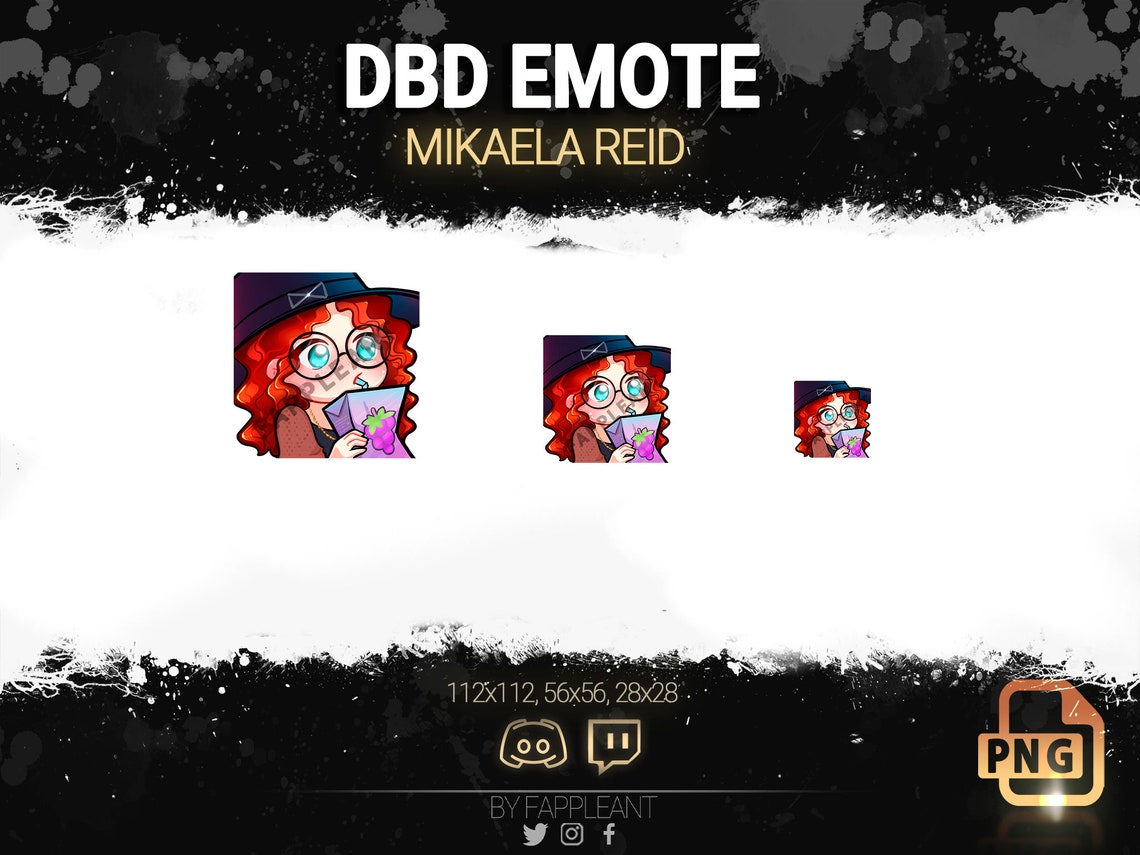 DBD Mikaela Drink Emote Dbd Survivor Drinking Grape Juice - Etsy