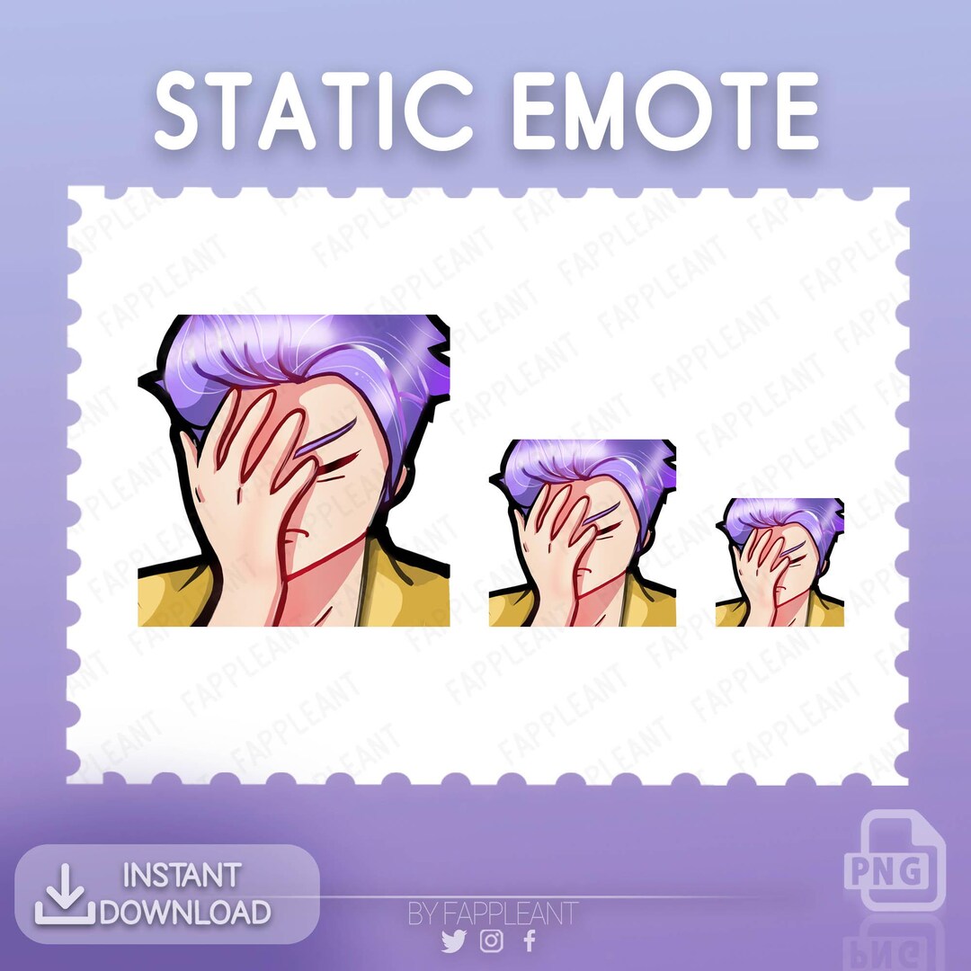 DBD Facepalm Emote the Trickster, Facepalm Emote for Twitch, Discord ...