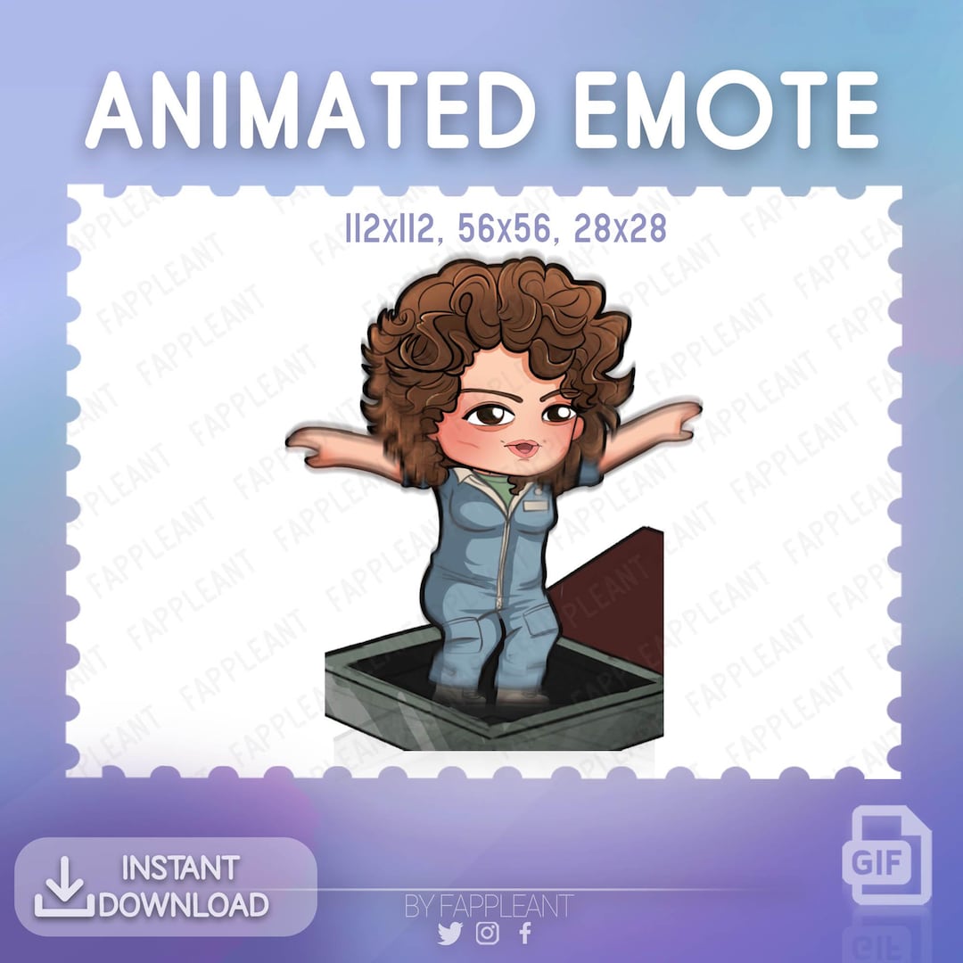 ANIMATED Emote Ellen Ripley Escaping Hatch | DBD Hatch Emoji | Alien ...
