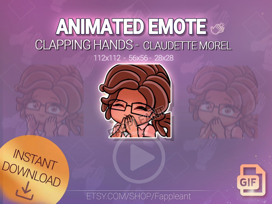 Animated Claudette Morel Clapping Hands Emote Survivor Clap - Etsy