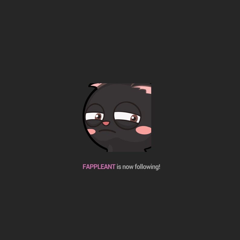 Shocked Cat Animated Emote and Alert | Kitty Emoji | Funny Black Cat ...