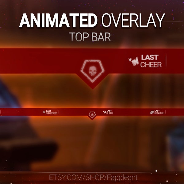 Twitch Overlay Top Bar - Etsy