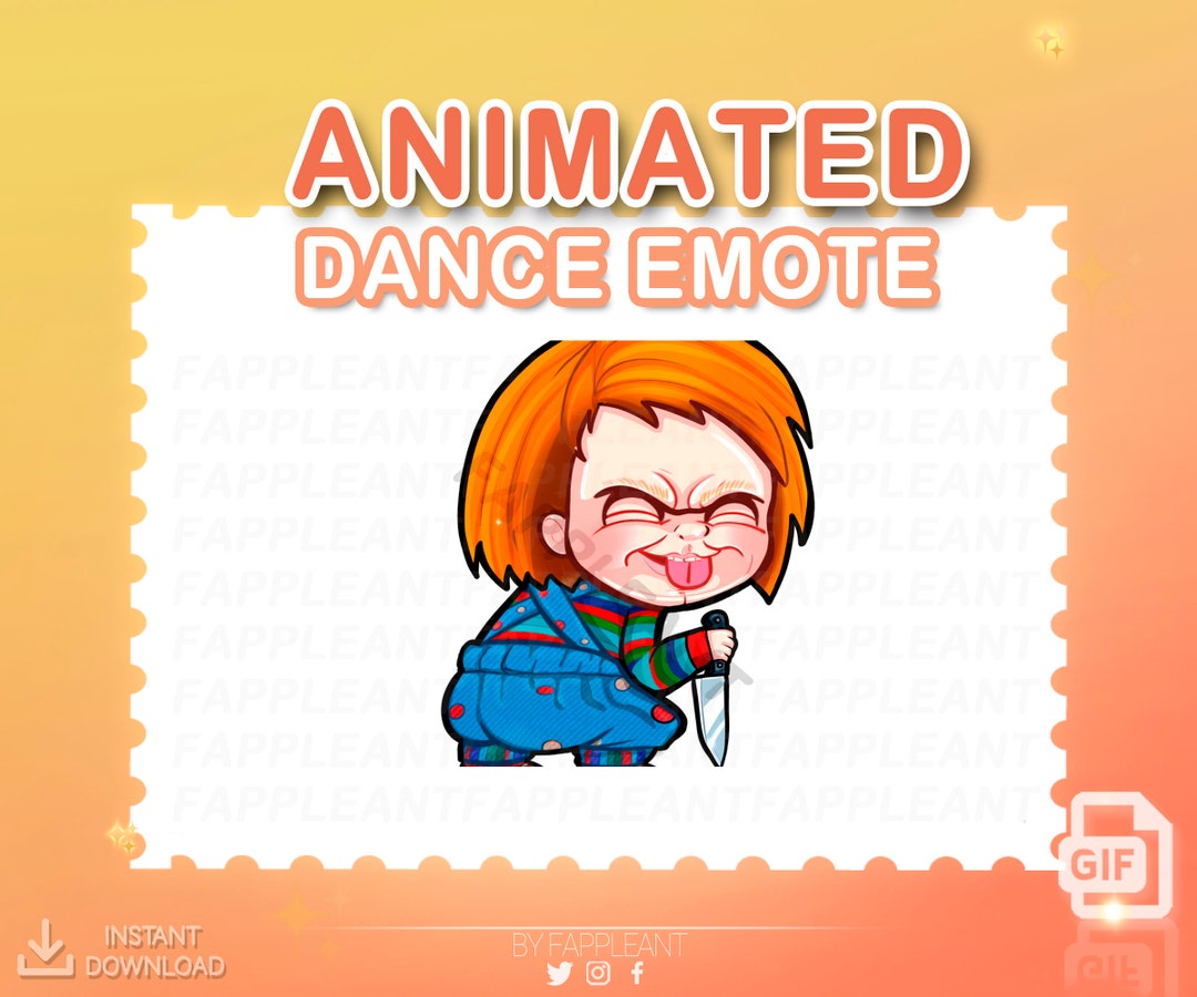 Animated Chucky Dance Emote Tbag Dancing Emoji Emotes Twitch, Kick ...