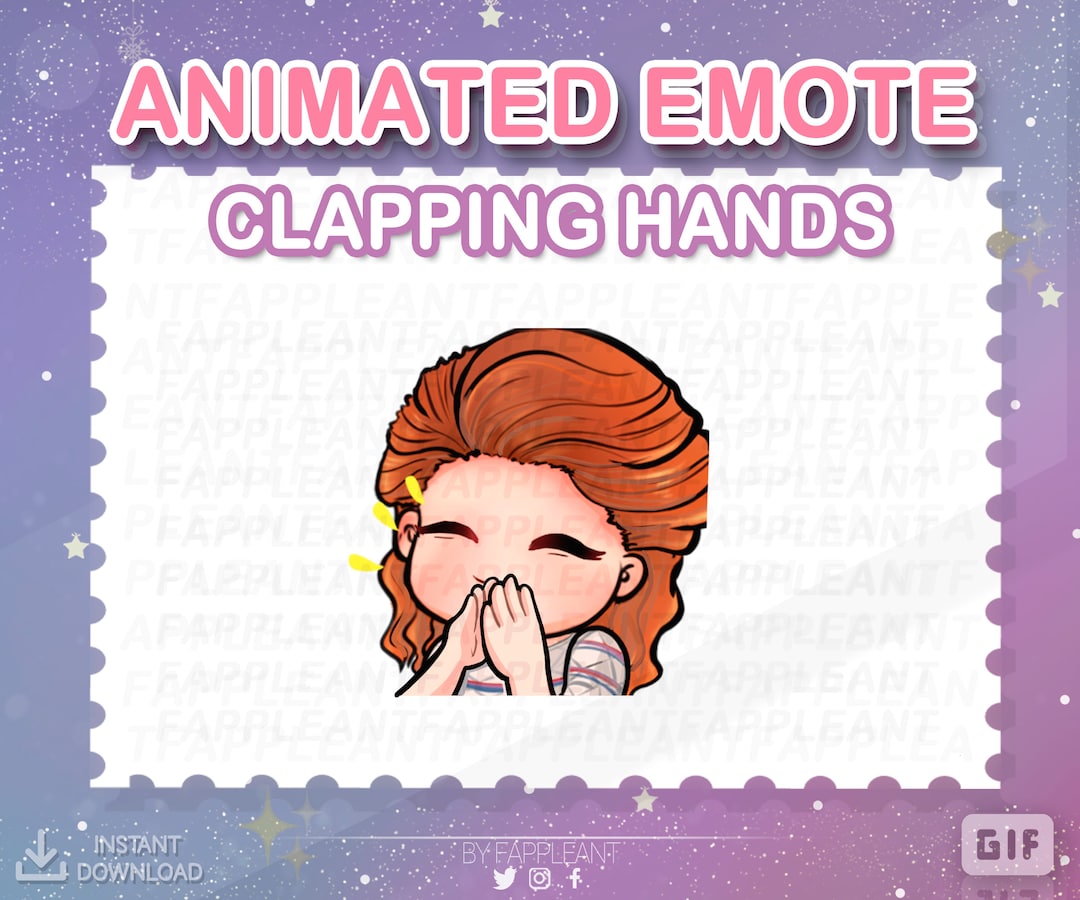 DBD Animated Emote Nancy Wheeler Clapping Hands | Stranger Things Emoji ...