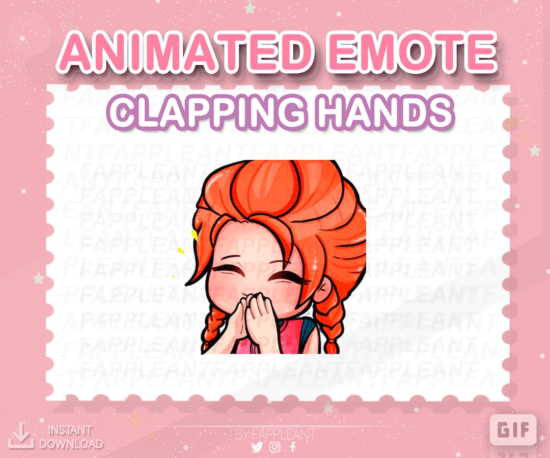 DBD Animated Meg Clapping Hands Emote | Survivor Clap Emote Emoji ...