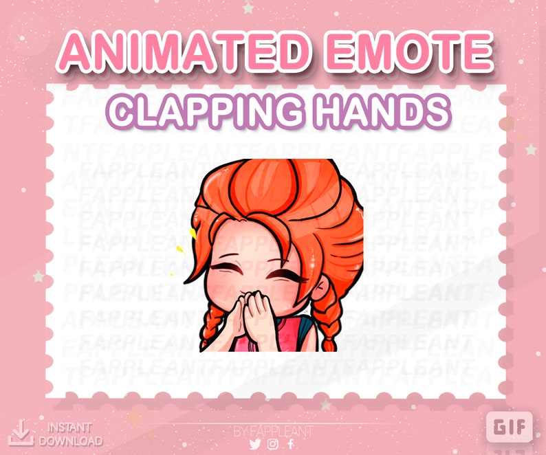 DBD Animated Meg Clapping Hands Emote Survivor Clap Emote Emoji, Applause Twitch Discord Kick - Etsy
