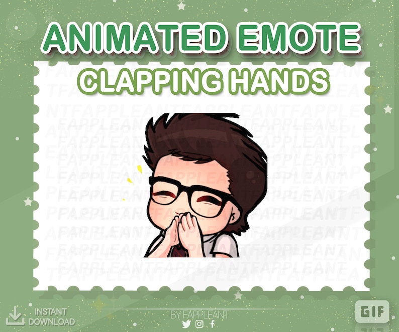 DBD Animated Dwight Fairfield Clapping Hands Emote Survivor Clap Emoji ...