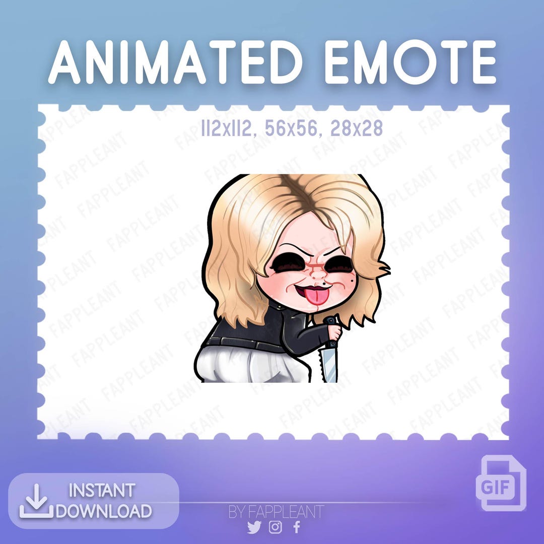 Animated Tiffany Valentine Dance Emote | Chucky Tbag Dancing Emoji ...