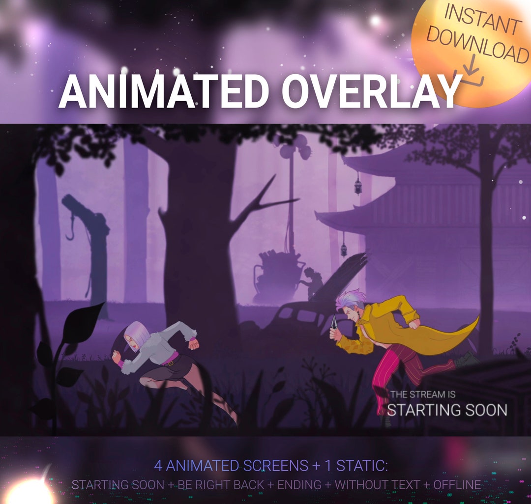 DBD ANIMATED Stream Pack Overlay Trickster, Yun-jin Lee | Chasing ...