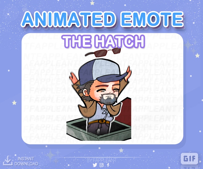 ANIMATED Emote Ace Visconti Escaping DBD Hatch Emoji Dead by Daylight ...
