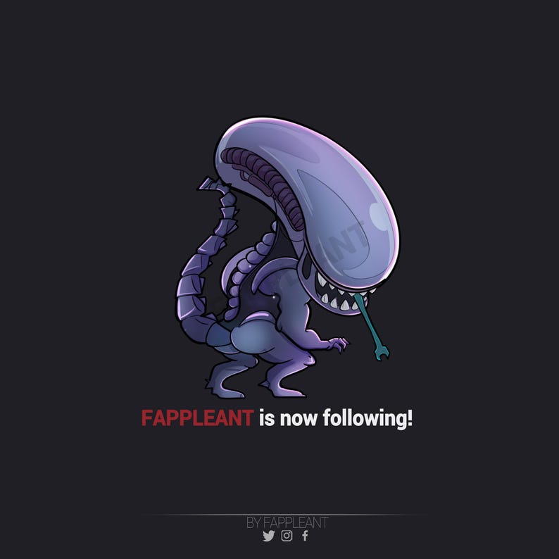 DBD ANIMATED Xenomorph Tbag Dance Emote |twerk Emote | Alien Overlay ...