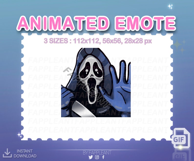 DBD ANIMATED Emote Ghost Hello, Killer Wave Emoji - Etsy