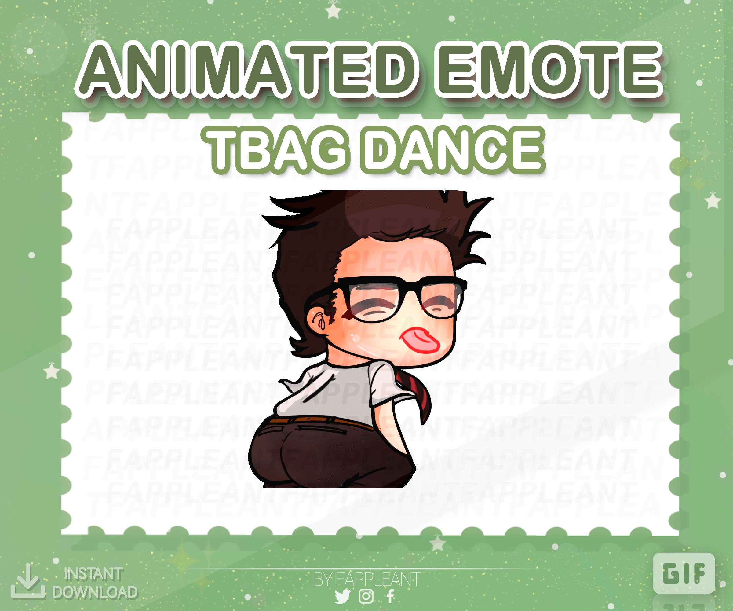DBD ANIMATED Dwight Fairfield Tbag Dance Emote Dead by Daylight Emotes ...