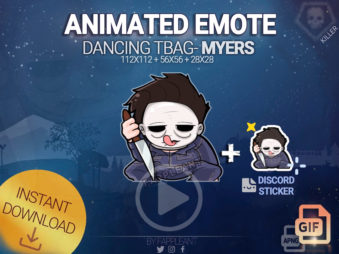 DBD ANIMATED Michael Myers emote Dancing, Tbag myers emote, the Shape ...