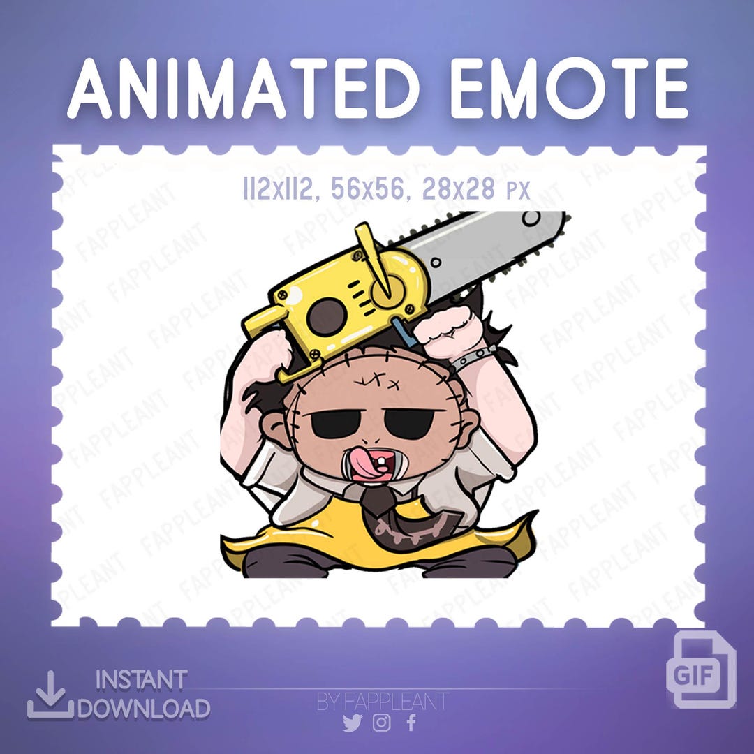 DBD ANIMATED Emote Killer Leatherface Dancing, Tbag Chainsaw Dance ...