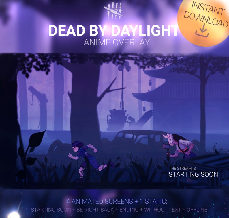 Overlay DBD Anime Style Animated Screens for Twitch Dead by - Etsy Israel