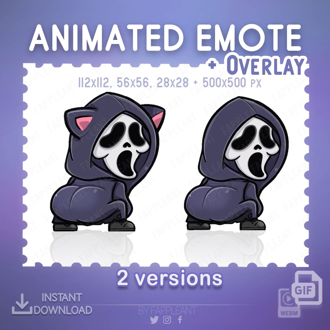 DBD Animated Ghostface Twerk Emote | Twitch Overlay, Alert | Killer ...