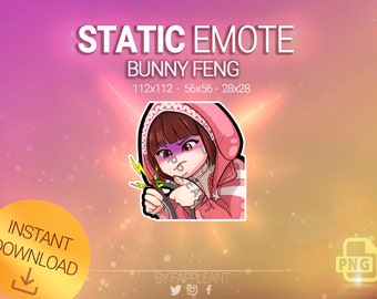 Pink Bunny Feng Min Bongo Emote Animated Emotes Twitch Emotes Discord ...