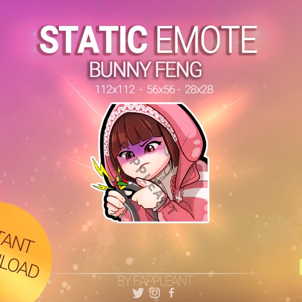 Twitch Emotes Dbd Bunny Feng - Etsy