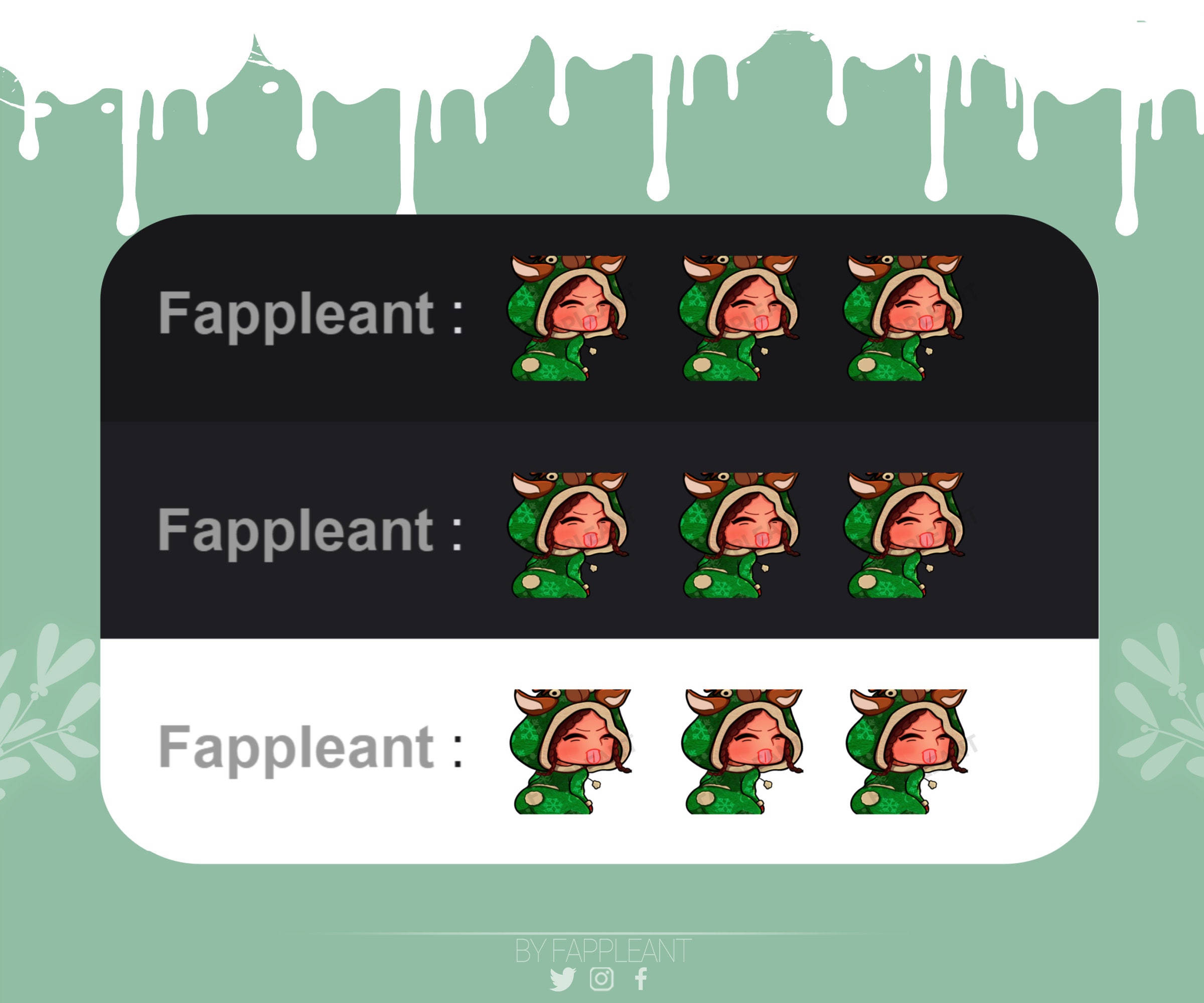 ANIMATED Élodie Rakoto Dance Emote, DBD T-bag Reindeer Onesie Emoji ...